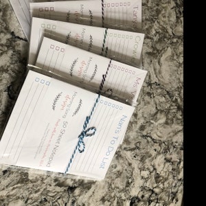 Simple Personalized to Do Checklist Notepad Custom Check Box to Do List ...