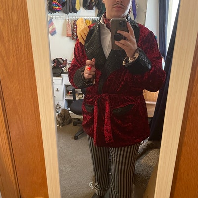 Smoking Jacket Sewing Pattern, Mens Jacket PDF Pattern, Mens Sewing ...