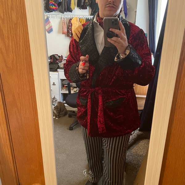 Smoking Jacket Sewing Pattern, Mens Jacket PDF Pattern, Mens Sewing ...