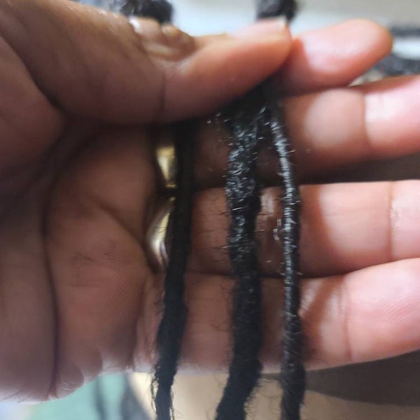 Lace Front Human Hair Dreadlocks: Pencil Size Locs for Alopecia - Etsy