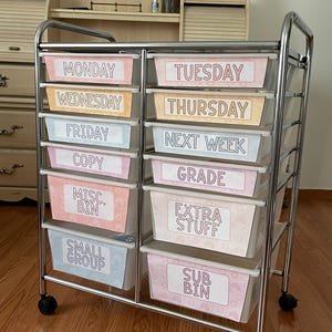 Modern School Style Classroom Decor Trendy School-themed Classroom ...