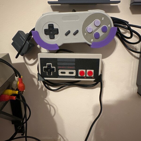 SNES Corded Controller Wall Mount - Etsy