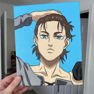 Handmade Anime Canvas Painting 10x10in Anime Wall Art Anime Art - Etsy