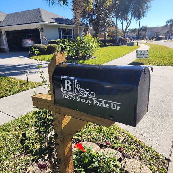 Mailbox Decal #10 - Custom Personalized Vinyl Mailbox Decal - SET OF 2 ...