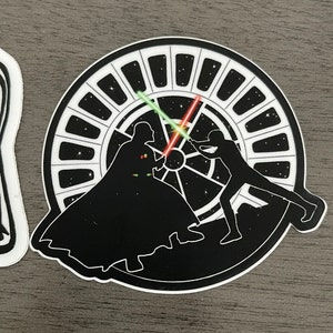 Darth Vader Vs. Luke Skywalker Sticker return of the Jedi Star Wars ...