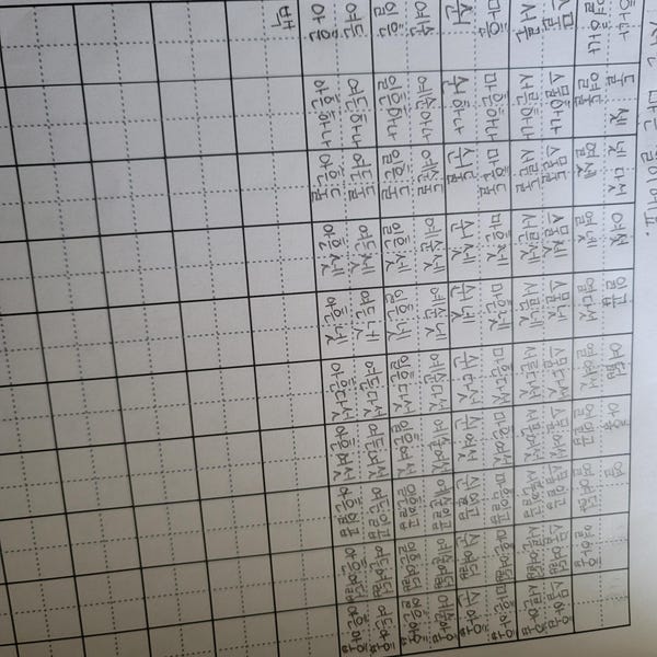 KOREAN | HANGUL | Writing Practice Sheet | Printable Handwriting Page ...