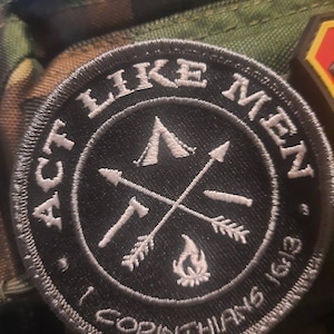 Iron Sharpens Iron Tactical Scripture Christian Overland Patch 3 ...