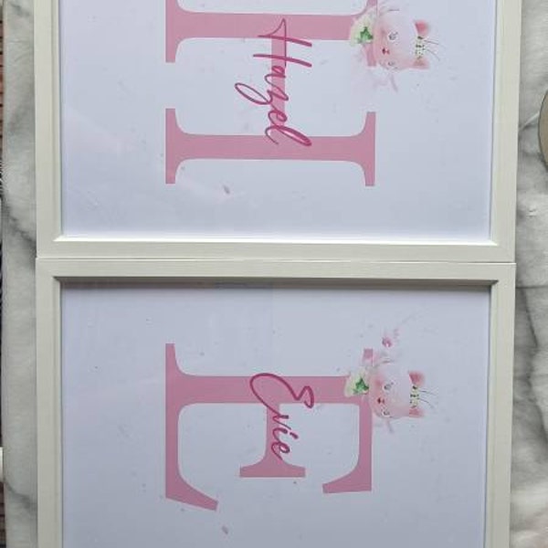 Minnie Mouse Custom Name Print, Minnie Mouse Art Poster Set of 3 Prints ...