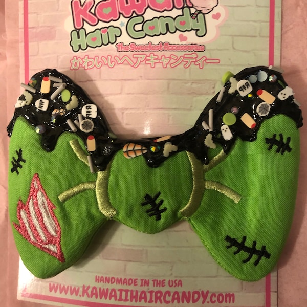 Frosted Decoden Zombie Lover Hair Bow - Great Gift for Her - Nerd Gifts ...