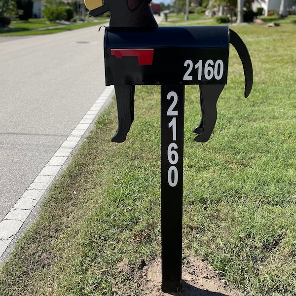 Labrador Retriever With Ball Mailbox | Unique Dog Mailbox | PP003B - Etsy