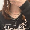 Cross Pendant Long Chain Necklace Heavy Goth Gothic Cross Pendant on ...