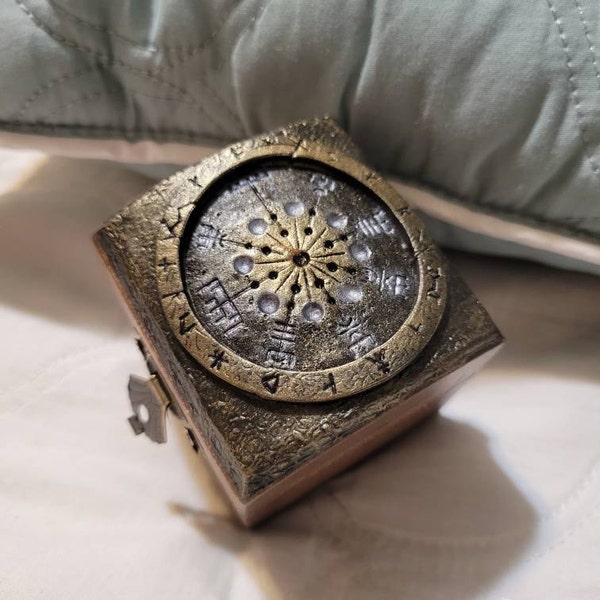 Viking Ring Box With Norse Vegvisir Viking Compass Nordic Jewelry Box ...