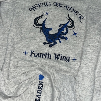 Wingleader Xaden Riorsen Sweatshirt/ Licensed Fourth Wing Merch ...