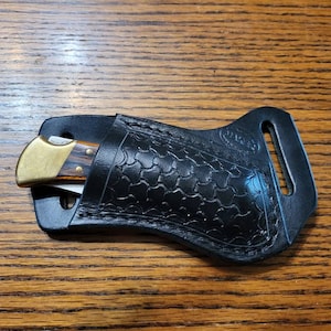 Custom Made Cross Draw Leather Sheath for a Leatherman Rebar. - Etsy