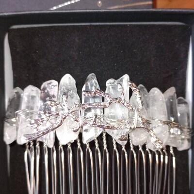 Crystal Hair Combquartz Hair Combboho Hair Combquartz Hair - Etsy