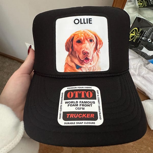 Custom Pet Photo Trucker Hat: Personalized Dog & Cat Ball Cap - Etsy