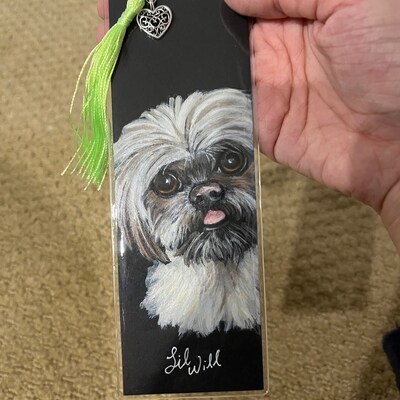 Pet Portrait Bookmark Hand Painted Custom Gift for Readers Pet Owner ...
