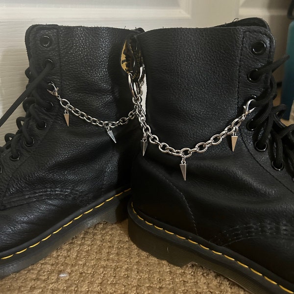 BOOT CHAIN CHARMS, Hardware Grunge Punk Charm, Shoe Accessories, Boot ...