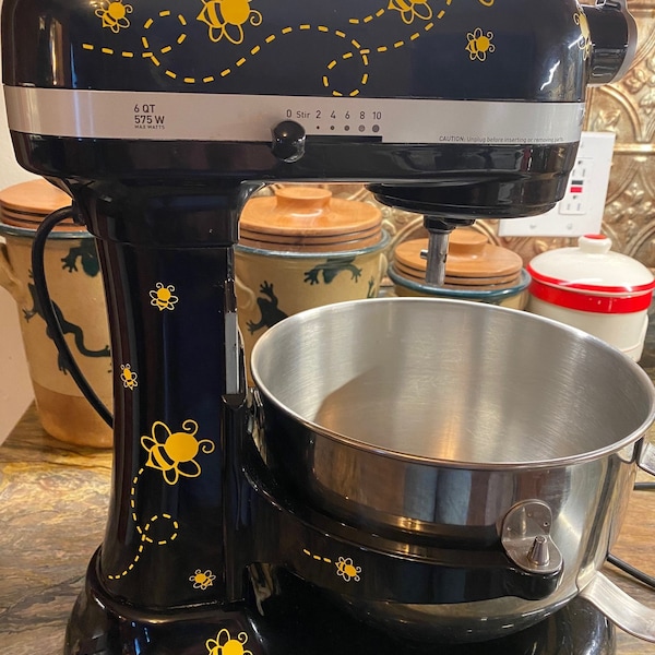 Bee Print Decal Kit - YOUR COLOR CHOICE - for Your Kitchen Stand Mixer ...