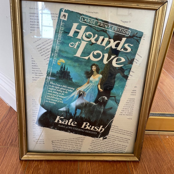 Kate Bush "hounds of Love" 1970s Gothic Romance Novel Mashup Art Print ...