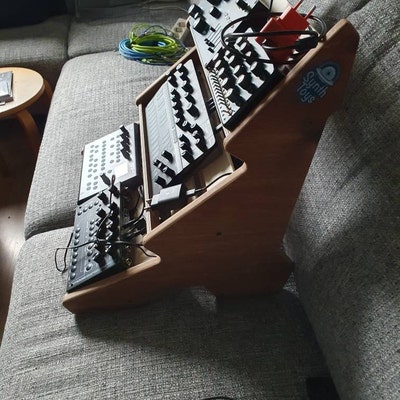 Akai MPC ONE Custom Stand With Wrist Pad Rack Solid Walnut Wood / MPC ...