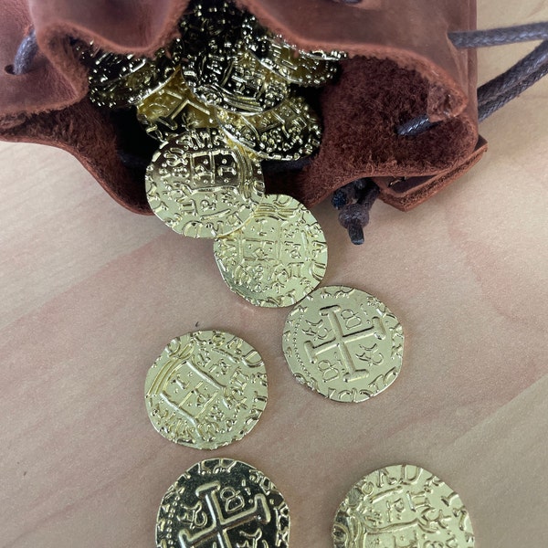 Set of Silver, Gold and Bronze 7 Wonders Metal Coins of Value 1, 3, 6 ...