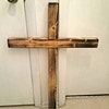 Large 5 Ft 60 Inch Yard Cross Rustic Cross Burnt Wood Dark - Etsy