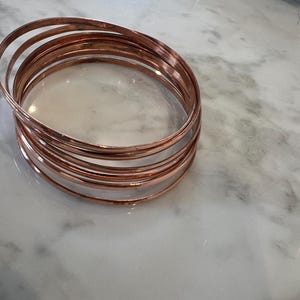 Pure Copper Bangle ,tensor Ring Bracelet ,pure Copper Stacking Bangle ...