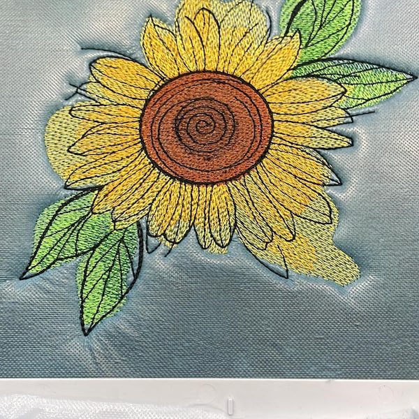 Sunflower Machine Embroidery Designs, Sunflower Embroidery, Flowers ...