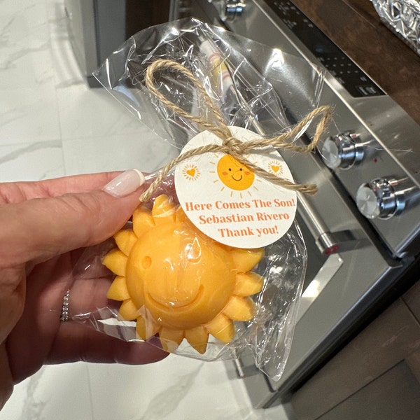 Sun Baby Shower Soap Favors Sunshine Soap Here Comes the Son Soap Baby ...
