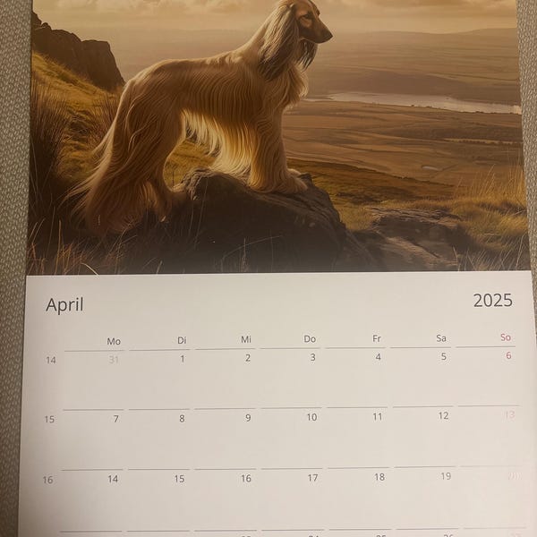 2025 Poodle Art Calendar - 12 Unique Artistic Styles - Ledger Vertical ...