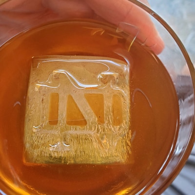 Monogram Whiskey Ice Cubes, Personalized Ice Mold, Custom Silicone Ice ...