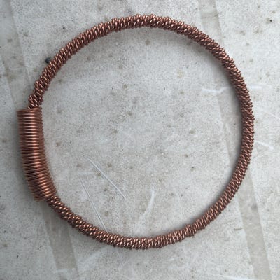 Tensor Ring Adjustable Flattened Copper Bracelet Sacred Cubit Feminine ...