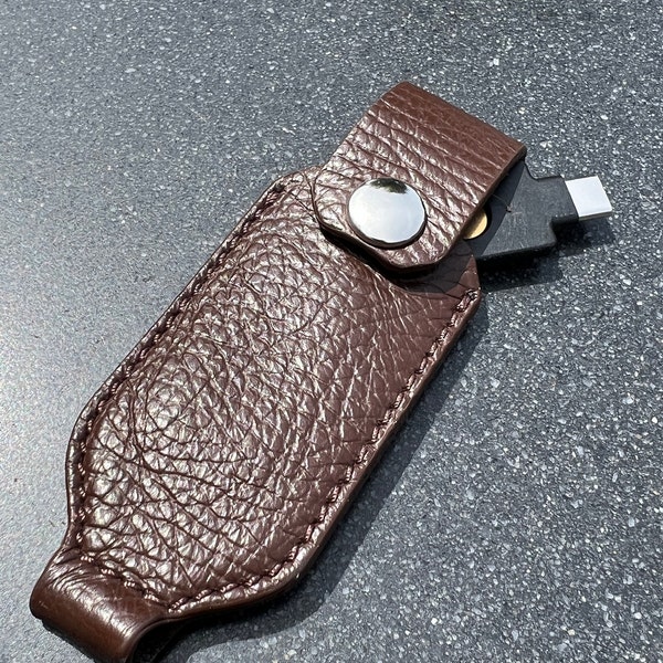 USB Key Holder in Leather Protection and Storage for USB Key Creation ...