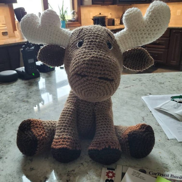Moose Crochet Pattern, Crochet Moose, Moose Tutorial, Amigurumi ...