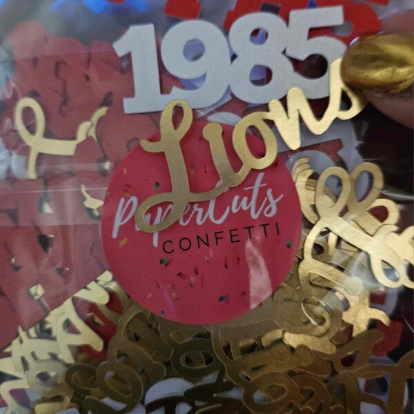 Personalized School Reunion Confetti - Custom Grad Year, School ...
