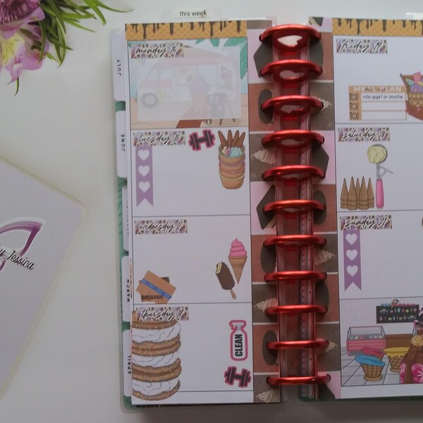 Monthly Amusement Park Printable Planner Stickers: Made to Fit the ...