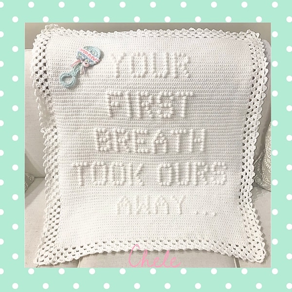 Baby Crochet Pattern Your First Breath Took Ours Away, Also Available ...