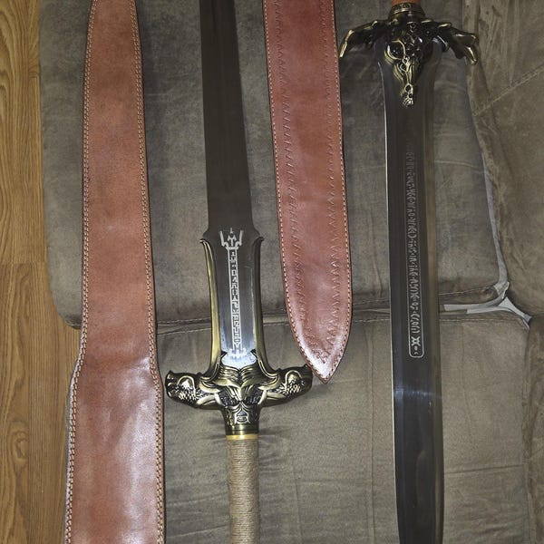 New Pair of CONAN THE BARBARIAN Handmade Atlantean Sword | Stainless ...