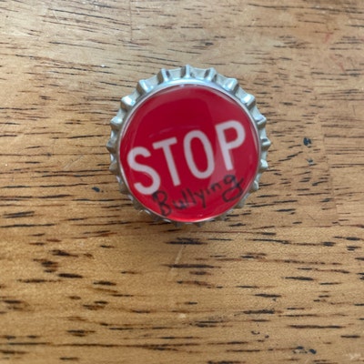 Anti Bullying Bottle Cap Pins - Etsy