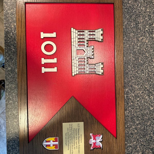 Engineer Company Guidon Plaque - Etsy