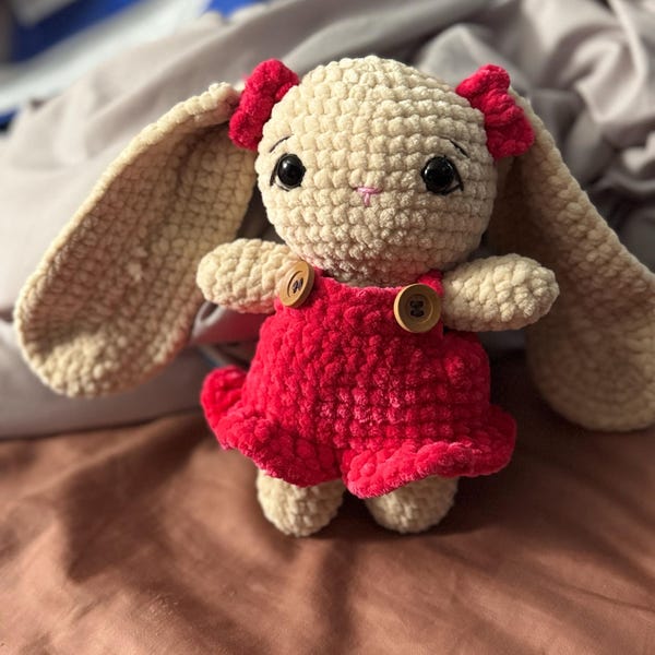 Bunny in a Dress Crochet Pattern - Etsy