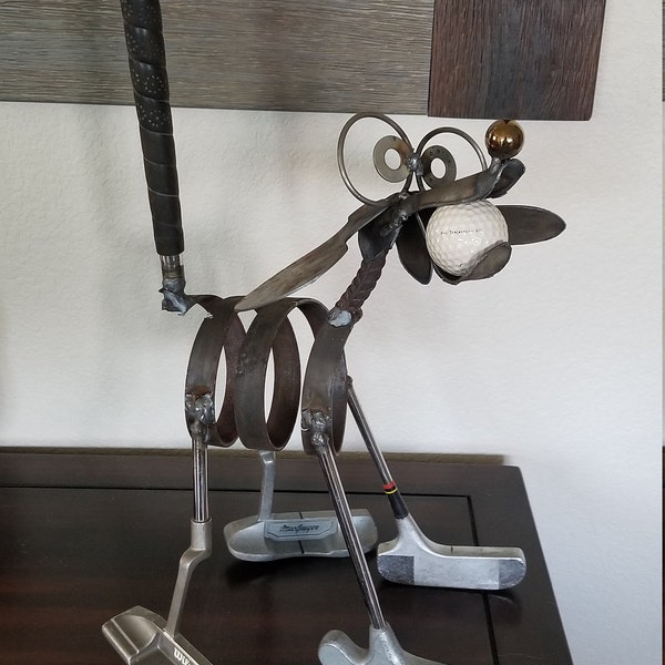 Golf Putter Recycled Dog Yard Art Garden Sculpture Upcycle - Etsy