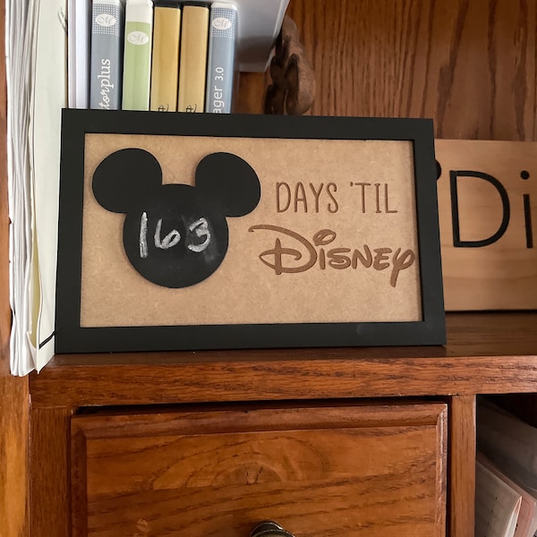 Days ‘til Disney Countdown Sign - Etsy
