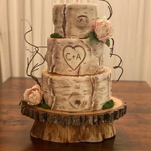 Log Slice Slab for Cake Stand, Cutting Board, Charcuterie, Food Serving ...