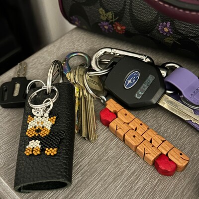 Ipe Wood 2-liner Keychain, Names Custom Carved to Order - Etsy