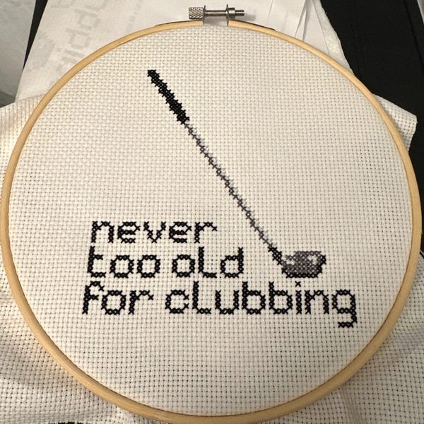 Tee Time - Fun Golf Cross Stitch Pattern - Instant PDF Download - Etsy