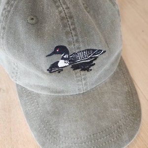 LOON BIRD HAT One Embroidered Men Women Wildlife Baseball Cap Price ...