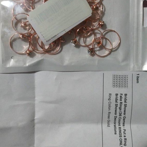 Bridal Shower Games - Put a Ring on It Bridal Shower Game Fake Rings ...