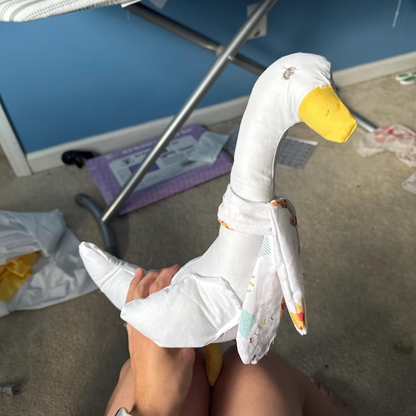 Goose Sewing Pattern + Video Tutorial, for Beginners, Goose Soft Toy ...